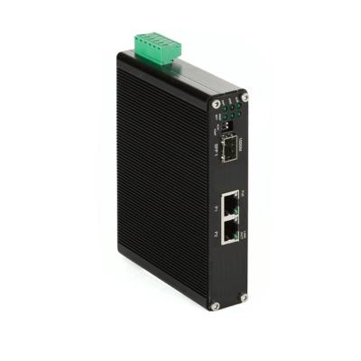 China Hardened 2 Port RJ45 + 1 - Port SFP Industrial Ethernet  PoE Switch , 1x 1000Base-FX SFP for sale