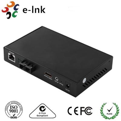 China 1- Ch HDMI Video + 1- Ch 10/100M Ethernet Over Fiber Extender , Hdmi Optical Extender for sale