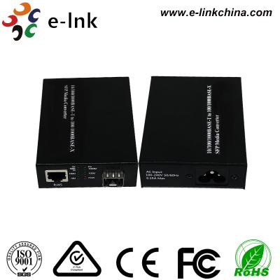 중국 경량 까만 색깔 섬유 이더네트 매체 변환기 매우 낮은 전력 소비 판매용