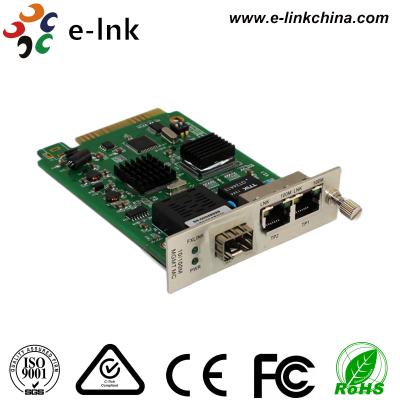 Cina Convertitore diretto 2 di media della fibra di Gigabit Ethernet - porto 10/100/1000Base-T alla base-x 1000 in vendita