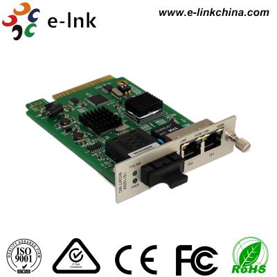 Cina Convertitore diretto 2 di media della fibra di Gigabit Ethernet - porto 10/100/1000Base-T alla base-x 1000 in vendita