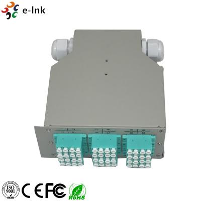 China LC/PC SM Quad Adapters Fiber Optic Switch , Network Patch Panel Splice Distributor for sale