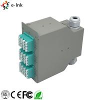 China LC/PC SM Quad Adapters Fiber Optic Switch , Network Patch Panel Splice Distributor for sale