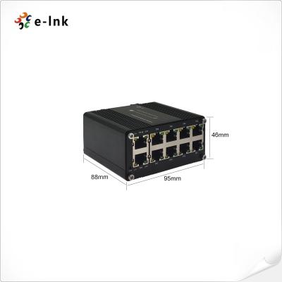 Cina Interruttore Ethernet industriale 10 porte Gigabit Wide Temperature 12-48VDC DIN Rail in vendita