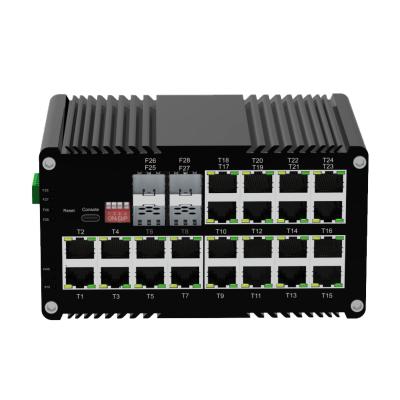Cina Switch Ethernet L2+ Gestito 24 Porte PoE+ 4 Slot SFP Robusto Auto MDIMDIX in vendita