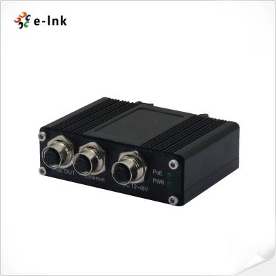 China EN50155 Railway PoE Injector Wide Voltage 12-48V DC Auto Sensing PoE for sale