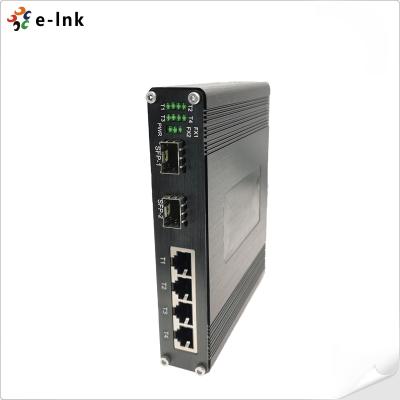 China Industrial 4-Port 802.3bt PoE++ Switch with 2 SFP, 360W Power Budget for sale