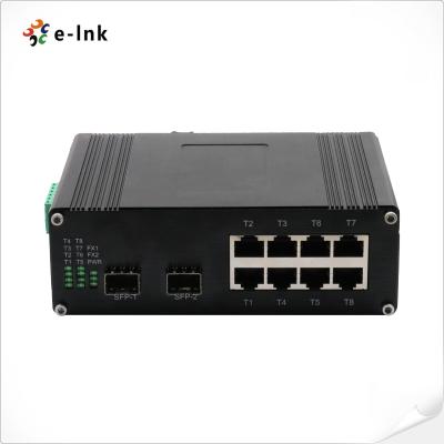 China Industrial PoE Switch 8 Port PoE++ 60W Hardened Rugged Design for sale