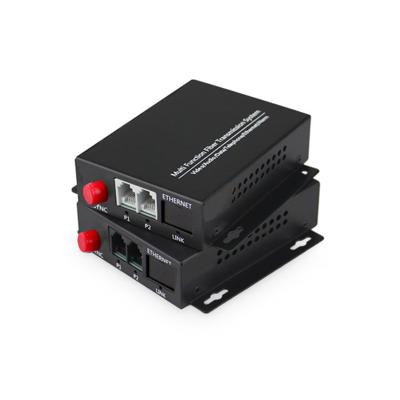China Fiber Optic Telephone Extender 2 Channel POTS FXO or FXS Models for sale