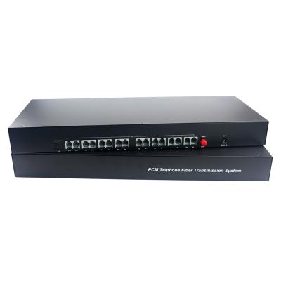 China Fiber Optic Telephone Extender 16 Channel POTS FXO FXS Units Available for sale