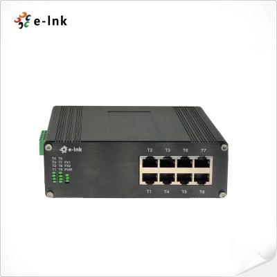 China Unmanaged Industrial 8-Port Gigabit PoE+ Ethernet Switch 30W/Port Hardened for sale