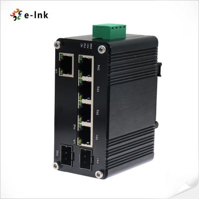 China Industrial 7-Port PoE Powered Gigabit Switch with PoE Passthrough SFP for sale