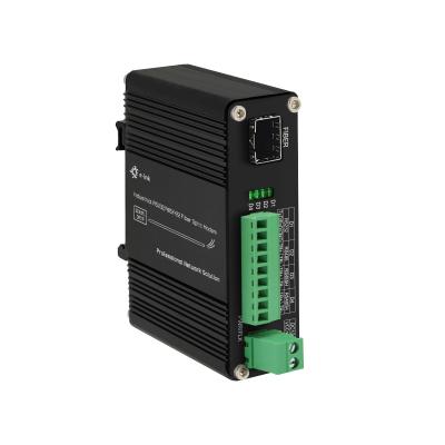 China Industrial RS232/RS485/RS422 Fiber Modem Up to 80Km DIN-Rail Mount for sale
