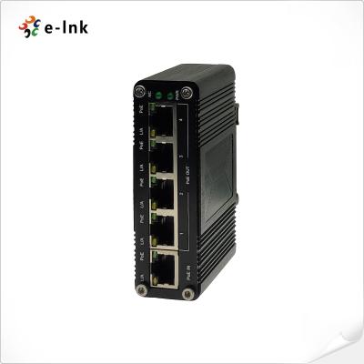 China Industrial 1-Port 95W PoE++ to 4-Port Gigabit PoE Extender 400m Daisy-Chain for sale