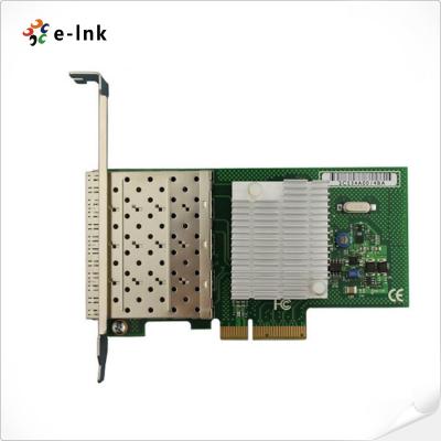 Китай Сетевая карта Intel 82580EB, четыре порта SFP, PCIe X4, поддержка виртуализации продается