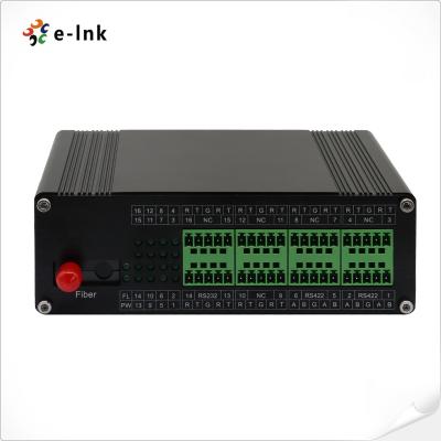 China Industrial Multi-Channel RS232/422/485 Fiber Converter 2Km–20Km for sale
