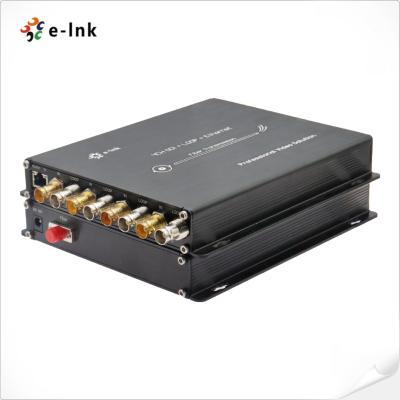 China 4-Ch 3G-SDI Fiber Optic Extender with Loop-Out Gigabit Ethernet for sale