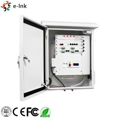 China Intelligent Cctv Camera Video Converter Transmission / Power Cabinet Cold Rolling Plate Material for sale
