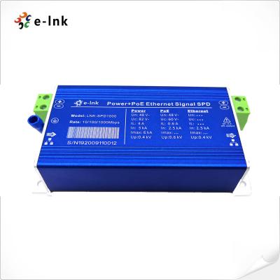 China 10/100/1000M Gigabit Poe Injector , Ethernet Power PoE Surge Protector IP 20 for sale