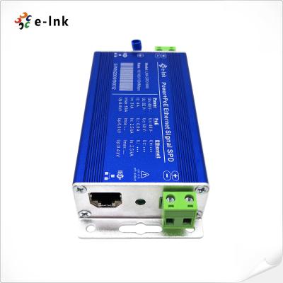 China 10/100/1000M Gigabit Poe Injector , Ethernet Power PoE Surge Protector IP 20 for sale