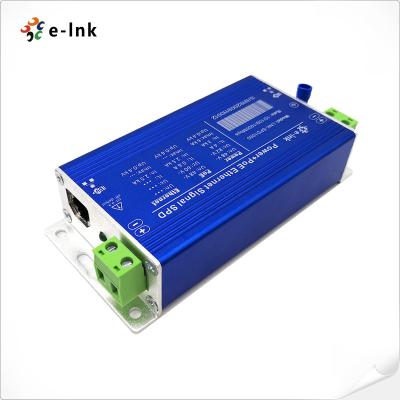 China 10/100/1000M Gigabit Poe Injector , Ethernet Power PoE Surge Protector IP 20 for sale