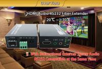 China E- Link HDMI Over Fiber Optic Extender 1 Channel Audio RS232 Data Single Mode for sale