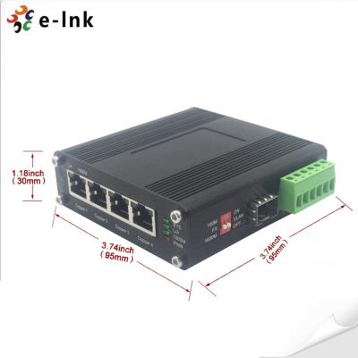 China 4x10/100/1000M RJ45 Ports Industrial Ethernet Media Converter for sale