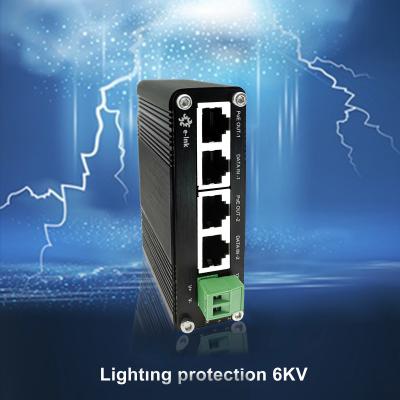 Cina Il potere 12~48VDC ha introdotto 2-Port l'iniettore industriale di gigabit PoE+ in vendita