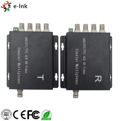 China Analog Video Multiplexer 4 Channels CVI AHD TVI HD Coaxial Multiplexer For 2MP Camera for sale