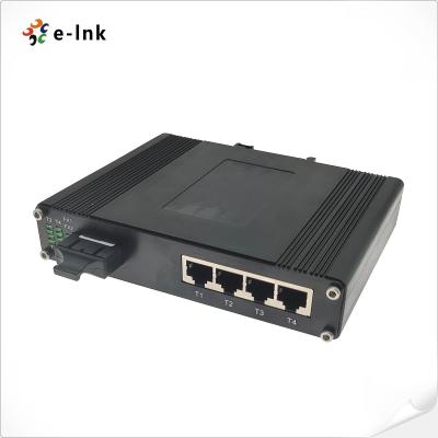 Cina Alluminio industriale del commutatore 100Mbps 10/100Base-TX 58VDC di POE di Ethernet di IEEE in vendita