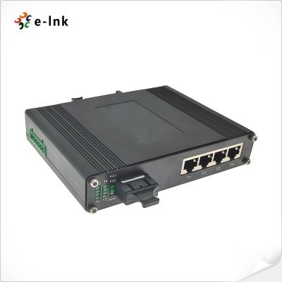 Cina Porto a fibra ottica 10/100/1000t Poe 30W del commutatore 4 di Ethernet di byte di FX1 SFP 9K in vendita