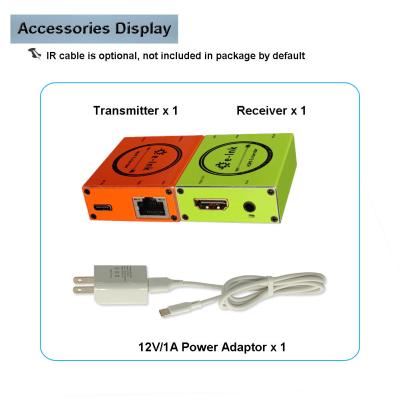 China DC 5V - 12V HDMI To Cat6 Converter​ Aluminum Housing HDMI 1.4 HDCP 1.3 for sale