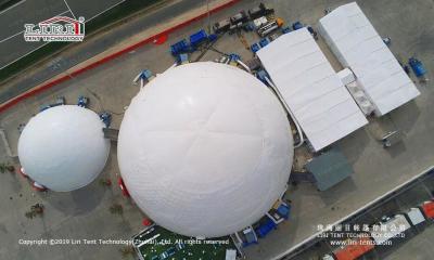China World's largest 60m dia Geodesic Dome Tent in Middle East from Liri Tent China for sale