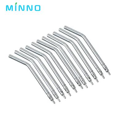 Cina 10pcs di acciaio inossidabile Dental Air Triple Syringe 3 Way Dental Air Water Spray Spray Nozzles Tips in vendita