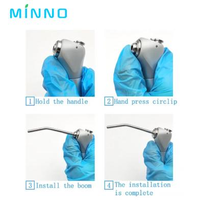 Cina 10pcs di acciaio inossidabile Dental Air Triple Syringe 3 Way Dental Air Water Spray Spray Nozzles Tips in vendita