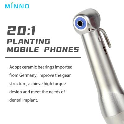 China CA-520-2 Surgical Handpiece 20/1 lmplant Contra Angle External Water Spray Low Speed Handpiece Without LED Colors for sale