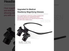 Oental Medical Oral Corner 5X Vergrootglas Tandheelkundige Lupe koplamp Draadloze Draagbare Tandheelkundige Chirurgische Lupe Met Koplamp