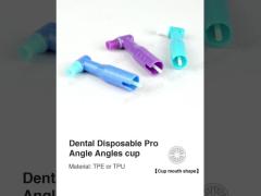 Coupe à angle d'affichage dentaire jetable, coupe de prophylaxie