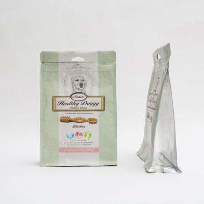 Cina Sacchetto dentario canino d'imballaggio del fondo piatto di masticazioni della borsa dell'alimento per animali domestici di 17.77OZ 75mm con la chiusura lampo in vendita