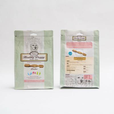 Cina Sacchetto dentario canino d'imballaggio del fondo piatto di masticazioni della borsa dell'alimento per animali domestici di 17.77OZ 75mm con la chiusura lampo in vendita