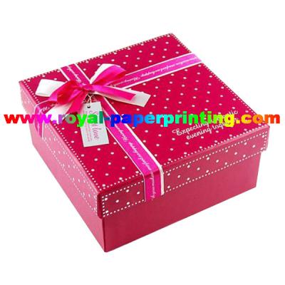 China colorful lid and base cosmetic / jewelry paper box printing for sale