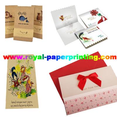 China customize die cutting and colorful postcard/wedding card/thank you  card for sale