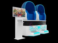 China Game Project Virtual Reality Arcade Machine 9d VR Egg Cinema With 2 Seats for sale