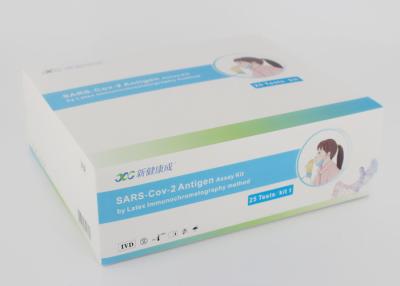 Cina Corredo nasale del tampone della saliva di Covid 19, carta rapida della prova di 25pcs 15mins in vendita