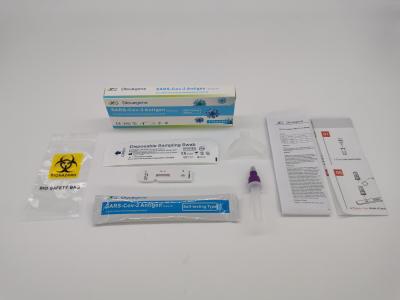 Cina Il CE ha segnato il corredo rapido 1Test/scatola della prova dell'antigene della saliva della cromatografia COVID 19 per uso domestico in vendita