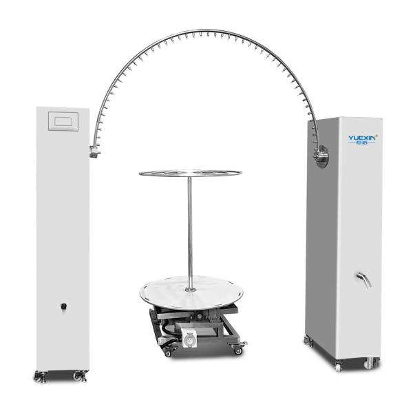 Quality Durable IPX3 IPX4 R600 mm Swing Nozzle Rainfall Test Machine with Flow Sensor for sale