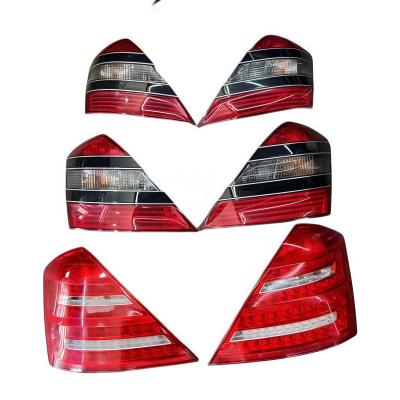 China 2010-2013 for Mercedes-Benz W221 LED Tail Lights New Red Lens and Blue Light Models 2218200564 and 2218200664-Used Condition for sale
