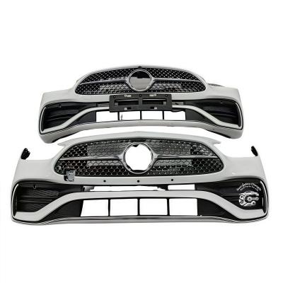 China The New High Quality C-series W206 Front Sports Style Bumper Surrounds the bar Center Mesh air Intake Grille for Mercedes-Benz for sale