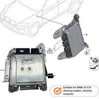 China For BMW X5 E70 X6 E71 Steering Control Module Disassembly Parts Steering Gear  System Control Module Gear Steering Module for sale