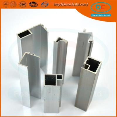 China SS brush, champange, Glossy aluminum extruded profile,aluminum kitchen section for sale
